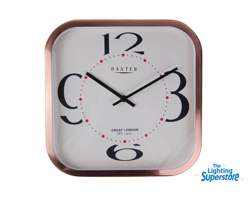 Baxter PG185 Wall Clock - Copper - Wall Clocks