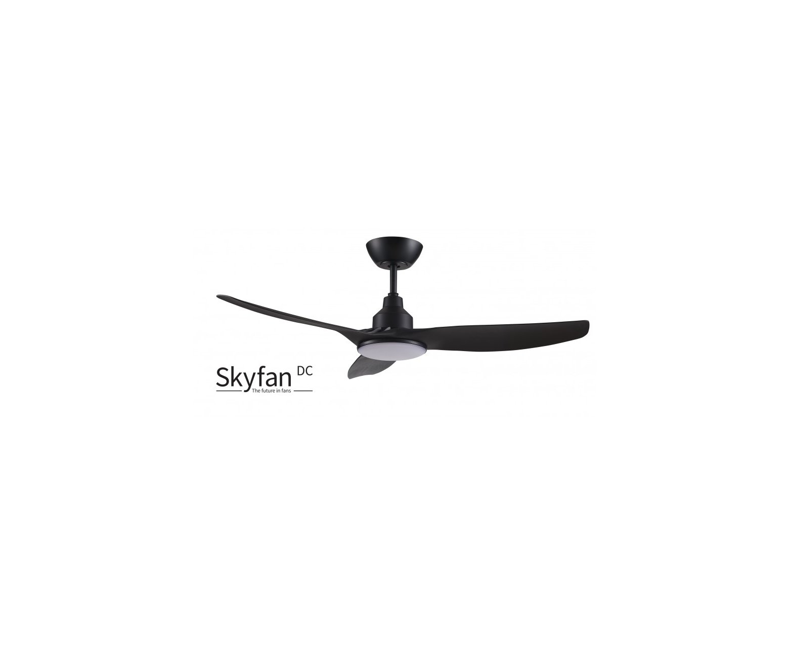 Skyfan 52" DC Ceiling Fan - Black With Light